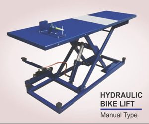 FOOT PUMP OPERATED HYDRAULIC LIFT FOR TWO WHEELERS – DGT Engineers